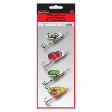 Buy DAM EFFZETT Assorted Perch Spinner Pack online at Marine-Deals.co.nz
